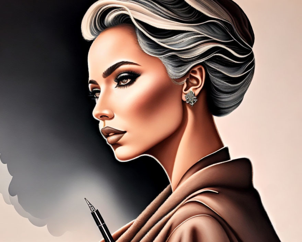 Pensive woman | Deep Dream Generator