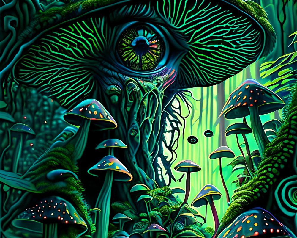 Sentient Shroom | Deep Dream Generator