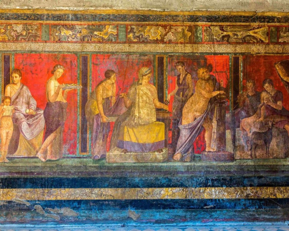 Pompeiian court yard | Deep Dream Generator