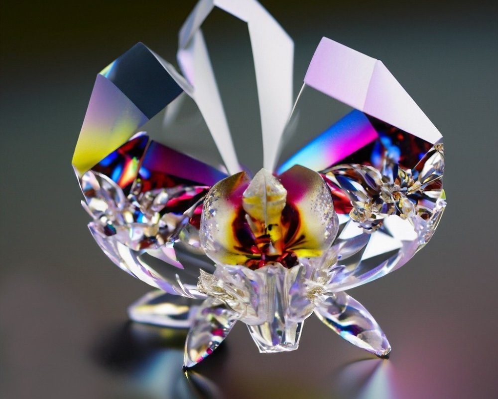 Crystal Orchid | Deep Dream Generator