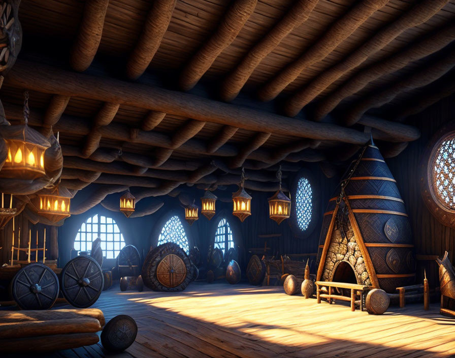 Vikingmesshall | Deep Dream Generator